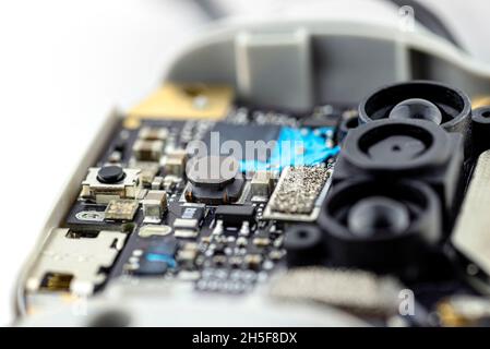 Optical sensor system on a modern military aircraft showing Forward ...
