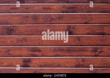Wooden fence background with snow lying on the boards Stock Photo - Alamy
