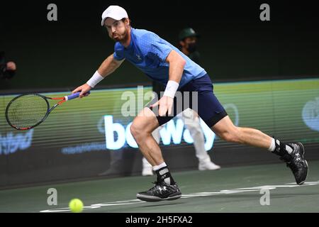 STOCKHOLM 20211109 Andy Murray of Scotland in his singel match against ...