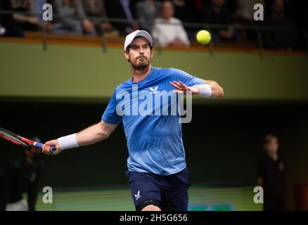 STOCKHOLM 20211109 Andy Murray of Great Britain won his singel match ...