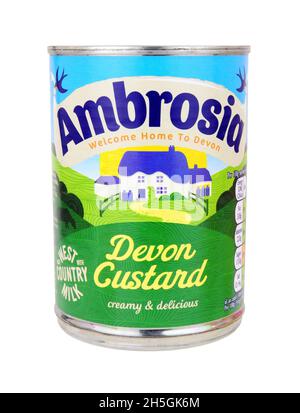 Ambrosia Devon custard dessert 400g can Stock Photo - Alamy