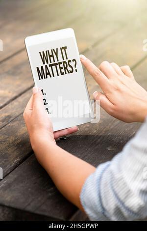 Conceptual caption Why It Matters, Internet Concept Important Reasons ...