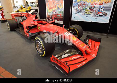 Ferrari driver Charles Leclerc of Monaco steers his car during the ...