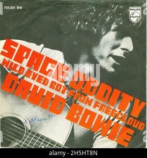 David Bowie - Space Oddity [1969] - Vintage Vinyl Record Sleeve Stock ...