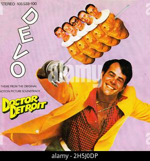 Vintage single record cover - Devo - Secret Agent Man - D - 1979 Stock ...