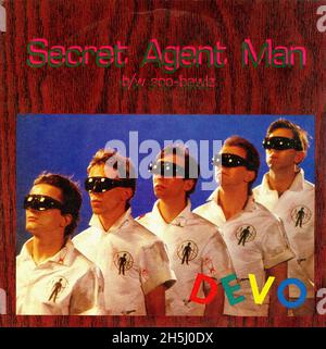 Vintage single record cover - Devo - Peek A Boo - D - 1982 Stock Photo - Alamy