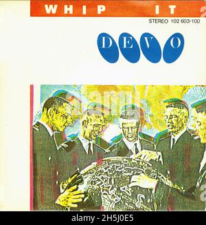 Vintage single record cover - Devo - Peek A Boo - D - 1982 Stock Photo ...