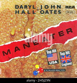 Daryl Hall & John Oates - Maneater - Classic vintage vinyl album Stock ...