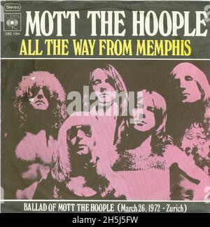 Vintage single record cover - Mott The Hoople - Honaloochie Boogie - D - 1973 Stock Photo - Alamy