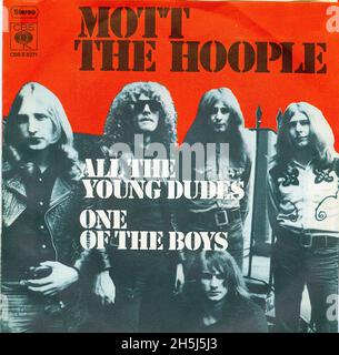 Vintage single record cover - Mott The Hoople - Honaloochie Boogie - D - 1973 Stock Photo - Alamy