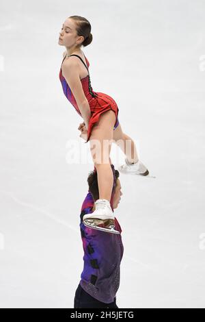 Iuliia ARTEMEVA & Mikhail NAZARYCHEV, Russia, during the Exhibition ...