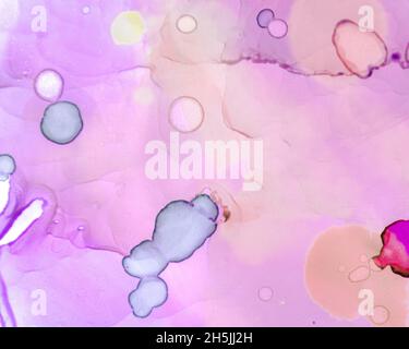 Ethereal Paint Texture. Alcohol Ink Wash Stock Photo - Alamy