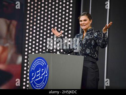 Crown Princess Victoria speeking at Generation Pep's "Pep Forum" at ...