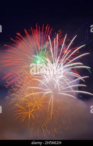 Celebration of light fireworks at the English Bay in Vancouver, Canada ...
