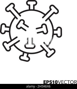 Virus icon, Corona virus icon, health care virus icon Stock Vector ...