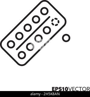 medical pills blister Stock Vector Image & Art - Alamy
