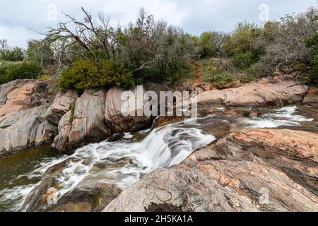 Waterfall at Inks Lake State Park Texas Stock Photo - Alamy