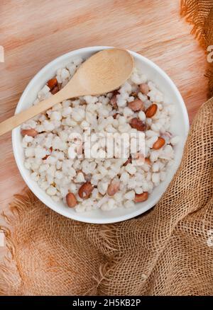 Traditional South African Samp and Beans with Beef Stew Stock Photo - Alamy