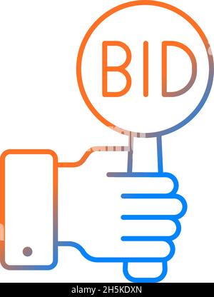 Bidding Simple vector icon. Modern, simple flat vector illustration for web site or mobile app ...