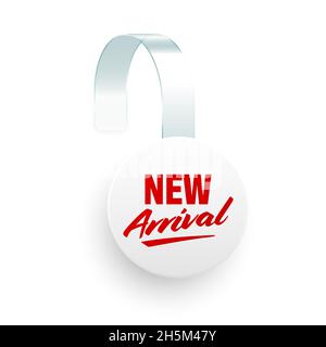 Supermarket promotional wobbler isolated on white background. Realistic ...