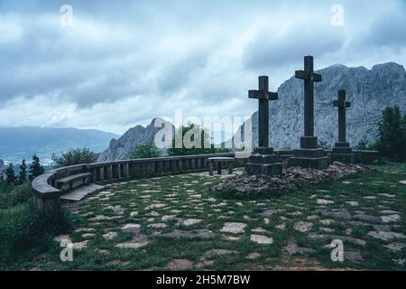 beech forest in the basque country on mount urkiola in the province of ...
