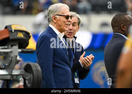 Los Angeles Rams owner Enos Stanley Kroenke walks on the field before ...