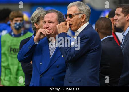 Los Angeles Rams owner Enos Stanley Kroenke walks on the field before ...