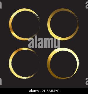Golden Brush stroke. Vector golden splash Stock Vector Image & Art - Alamy