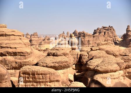 Alula, Saudi Arabia. 5th Nov, 2021. The landscape of Hegra, a UNESCO ...