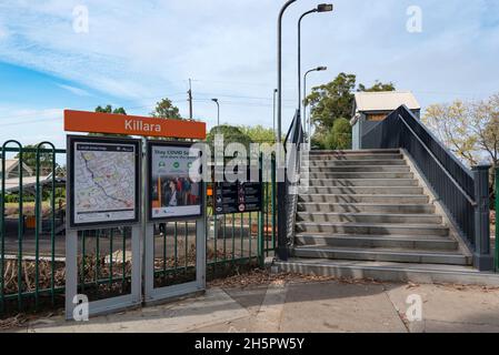 Killara railway station on Sydney's upper North Shore, part of the Ku ...