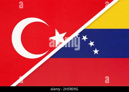 Turkey & Venezuela, Background Flag Stock Photo - Alamy