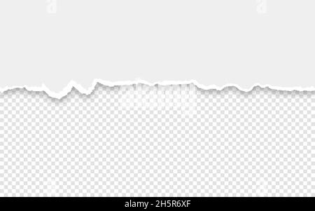 Torn paper hole over grey backdrop realistic vector illustration ...