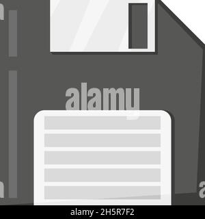 diskette, flexible magnetic disk in flat style, vector Stock Vector ...