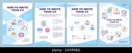 How to write resume brochure template Stock Vector Image & Art - Alamy