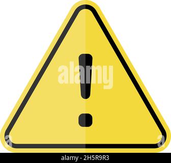 Orange yellow triangle exclamation mark caution Hazard warning ...