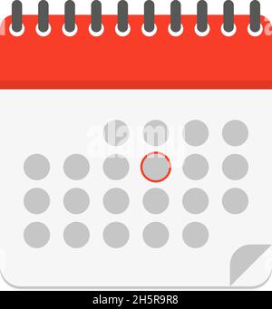 May - Calendar Icon. Calendar Icon with shadow. Flat style. Date, day ...
