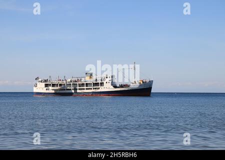 The MV Ilala lake ferry on Lake Malawi, Nkhata Bay, Malawi Stock Photo ...