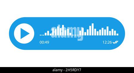 Voice message, mail. Social media chat conversation. Messaging app ...