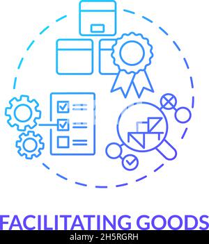 Facilitating goods concept icon Stock Vector Image & Art - Alamy