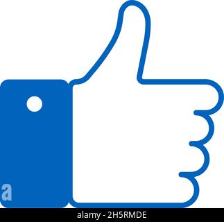 Social media like hand isolated Stock Vector Image & Art - Alamy