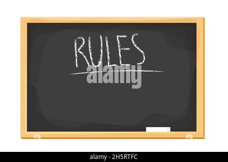Classroom rules isolated cartoon vector illustration. Good behavior ...