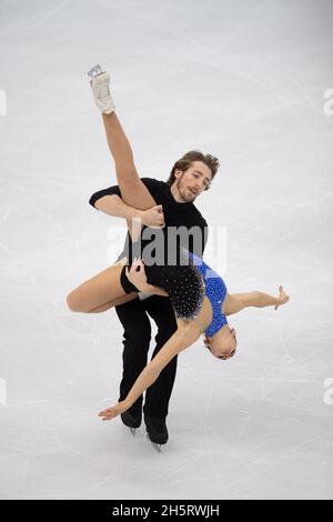 Sara Conti, Niccolo Macii during the ISU Grand Prix of Figure Skating ...