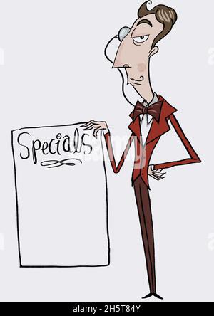 A posh restaurateur or waiter Stock Photo - Alamy