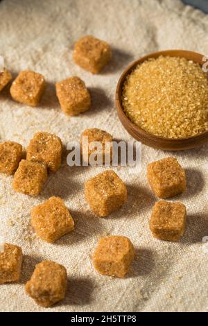 Brown Sugar Cubes Stock Photo - Alamy