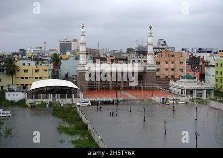 Wallajah Mosque; Big Mosque in Triplicane, Chennai; Madras, Tamil Nadu ...