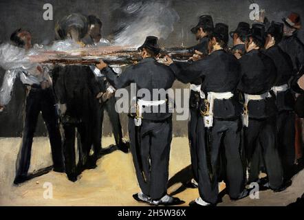 The Execution of Emperor Maximilian, painting by French artist Edouard ...