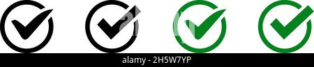 tick .Flat modern web button and space for your text. Vector. EPS10 ...