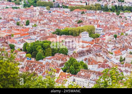 Besançon city center and its citadel prefecture of Doubs in France ...