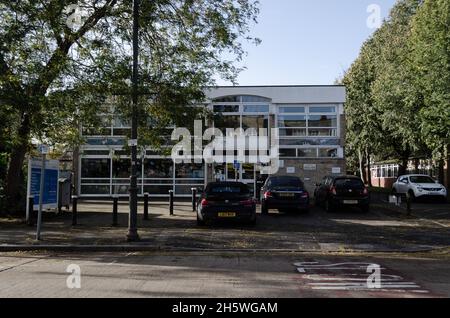 The Library Along Corbets Tey Road In Upminster, East London, UK Stock ...