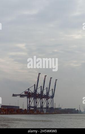 Container terminal and the aquatory of the port of Klaipeda, Lithuania ...